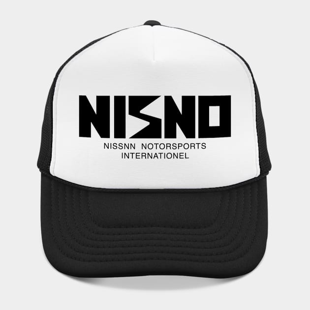 NISNO Initial D NISMO Old Logo Spoof Black - Initial D - Hat | TeePublic