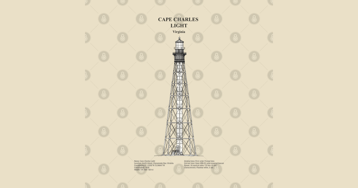 Cape Charles Light Lighthouse - Virginia - SBDpng - Cape Charles - T ...