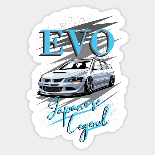 Lancer Evolution-Evo 8 jdm legend - Lancer Evo - Sticker | TeePublic