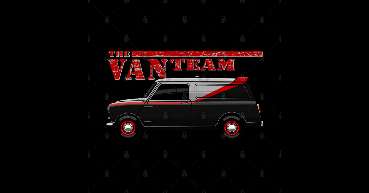 The VAN Team! - Mini Van - Sticker | TeePublic