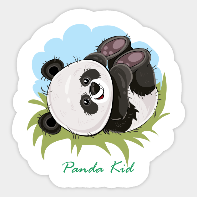 Panda kid - Panda Kids - Sticker | TeePublic