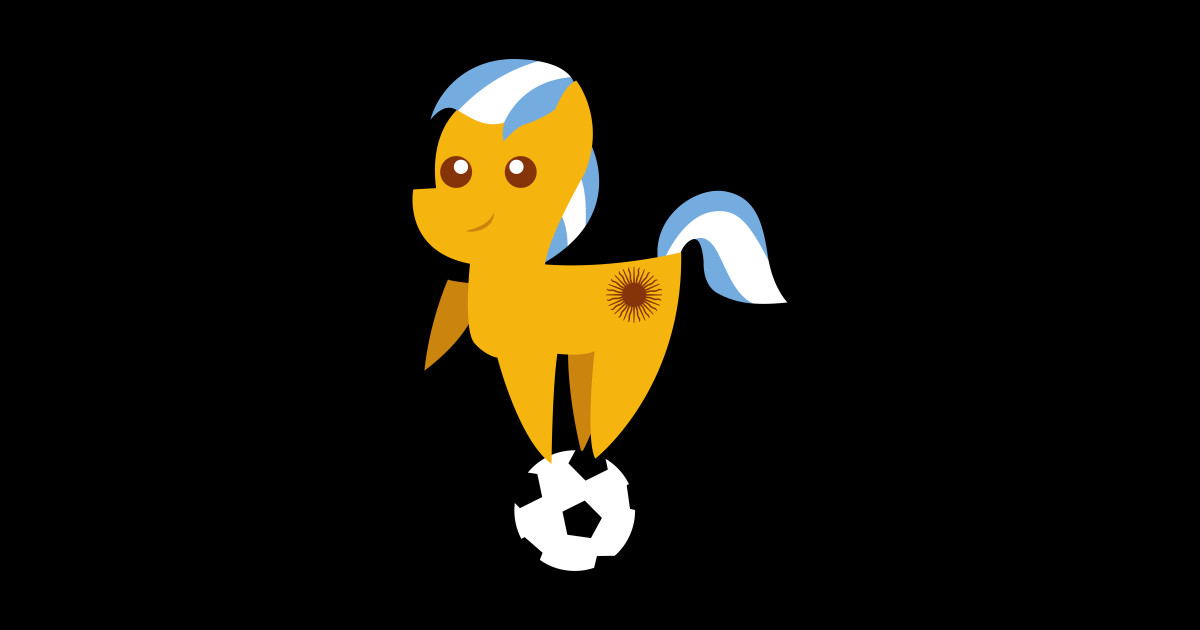 Argentina Football Pony - My Little Pony - Sticker | TeePublic