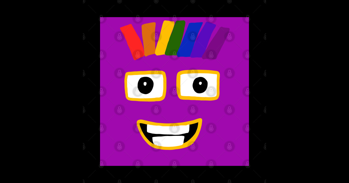 Number Block 7 Face Design - Number 7 - Posters and Art Prints | TeePublic