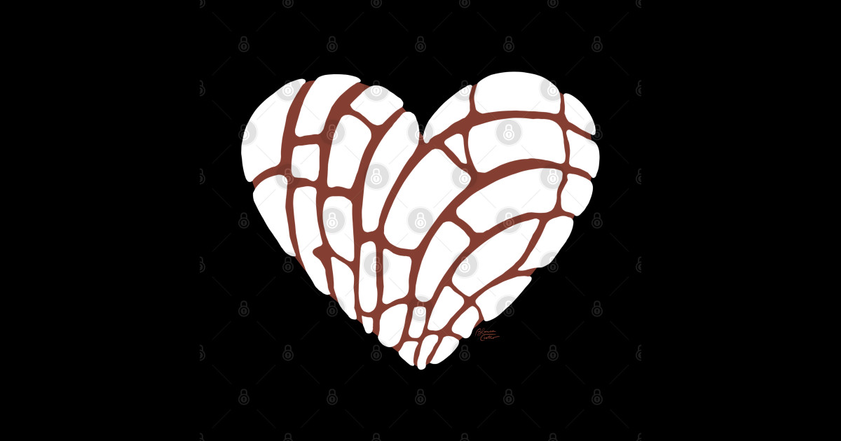 Conchita Heart - Concha Bread - Sticker | TeePublic
