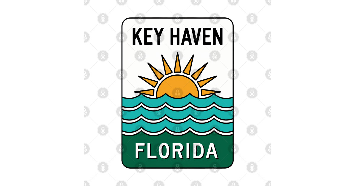 Key Haven Florida - Beach Sign - Key Haven Florida - T-Shirt | TeePublic