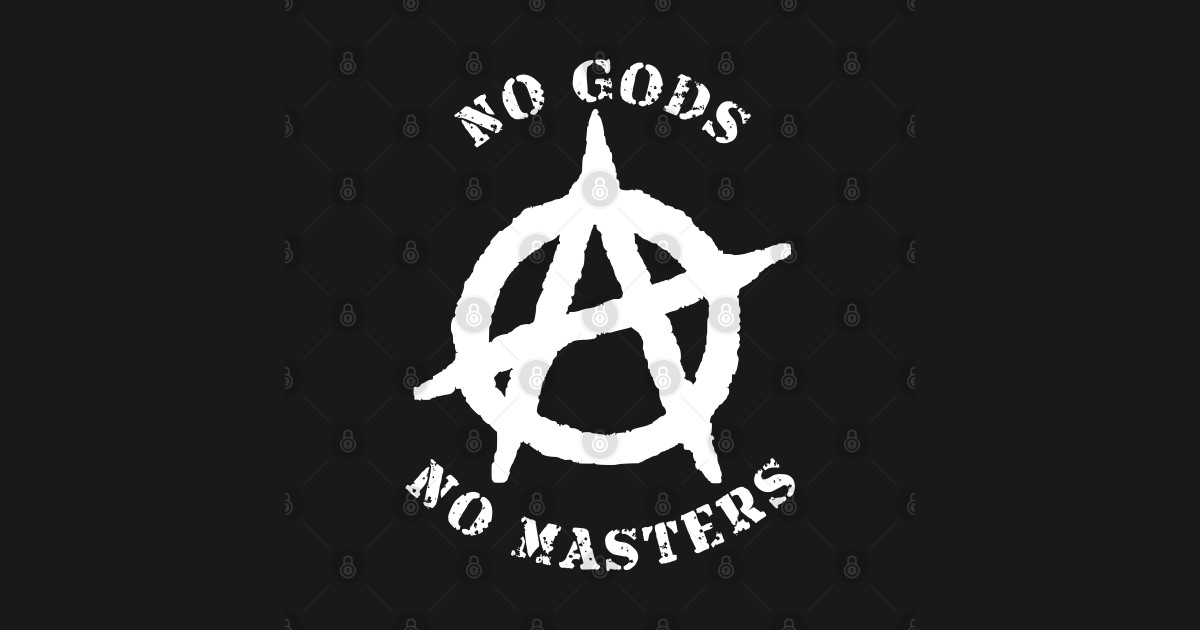 no gods no masters white 2 - No Gods No Masters - T-Shirt | TeePublic