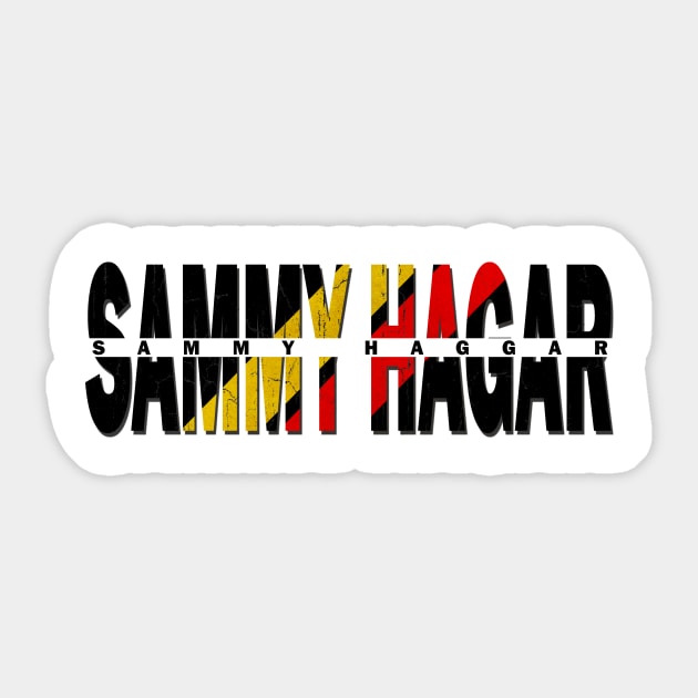 vintage typo Sammy Hagar - Sammy Hagar - Sticker | TeePublic