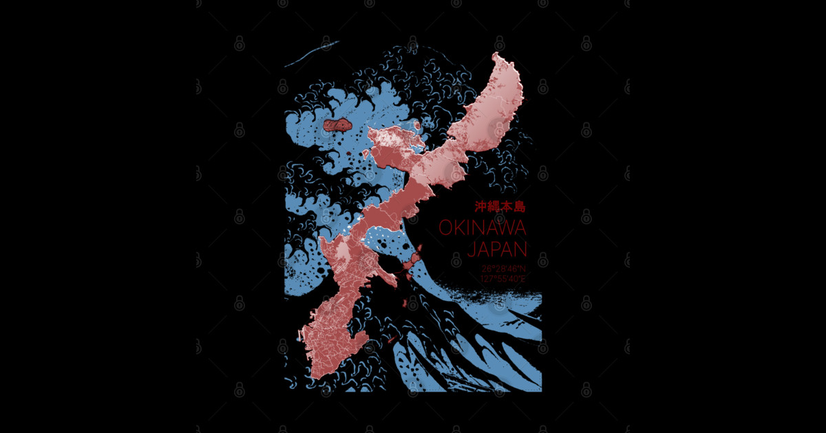 Okinawa Japan Map Vintage Japanese - Okinawa Japan Map Vintage Japanese ...