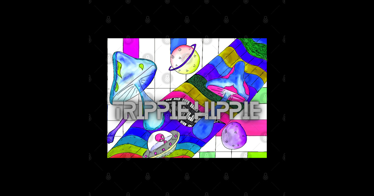 Trippie Hippie - Trippy - Sticker | TeePublic