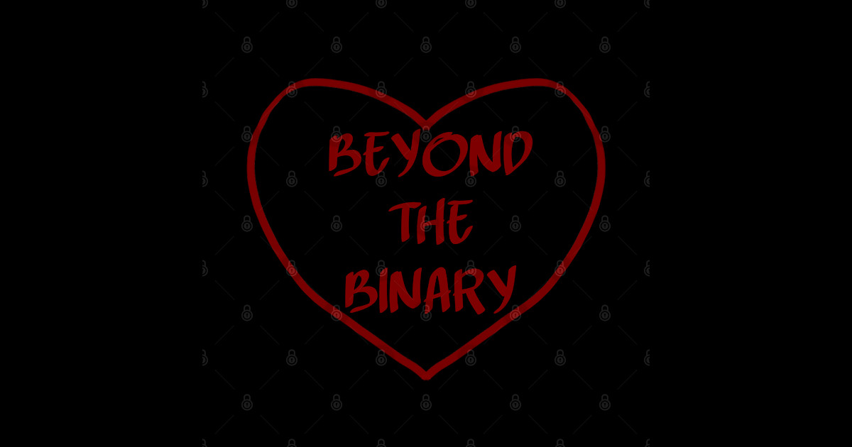 Beyond the Binary - Non Binary - Sticker | TeePublic