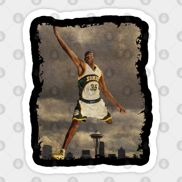 Sonics Kevin Durant - Basketball - Sticker | TeePublic