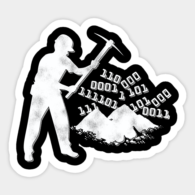 Funny Data Mining - Data Mining - Sticker | TeePublic