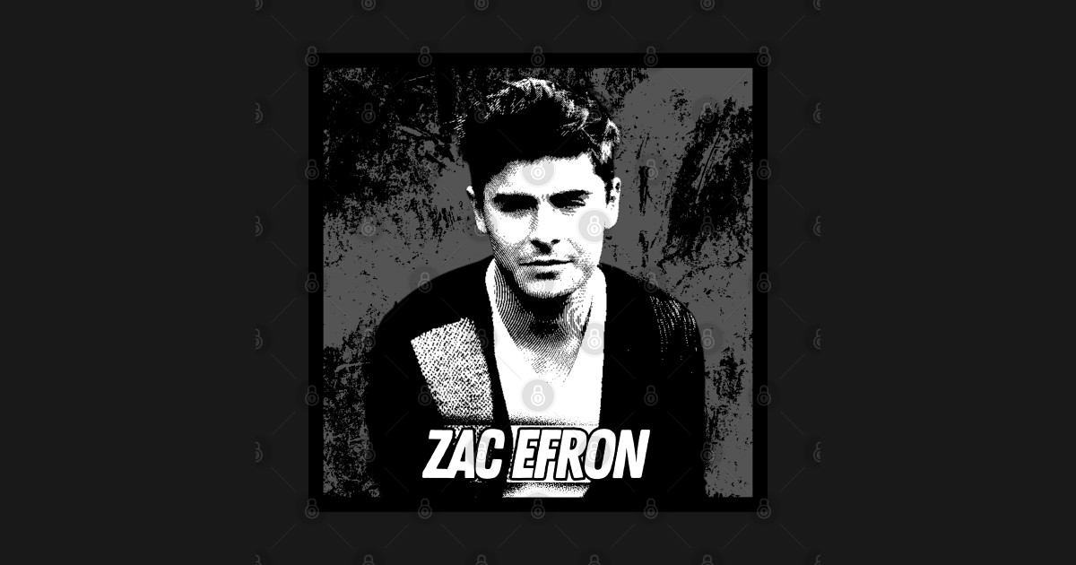 Zac Efron Classic Art - Zac Efron Classic - T-Shirt | TeePublic