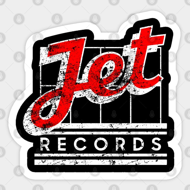 Jet Record Label - Record Label - Sticker | TeePublic