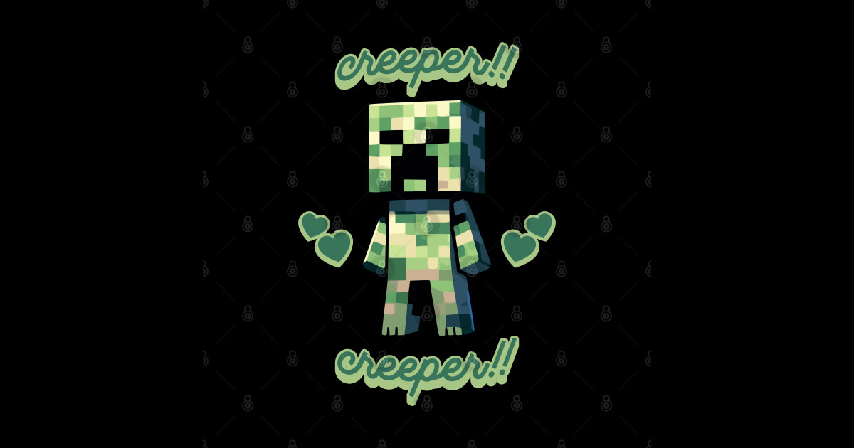 creeper Minecraft t-shirt - Minecraft - Sticker | TeePublic