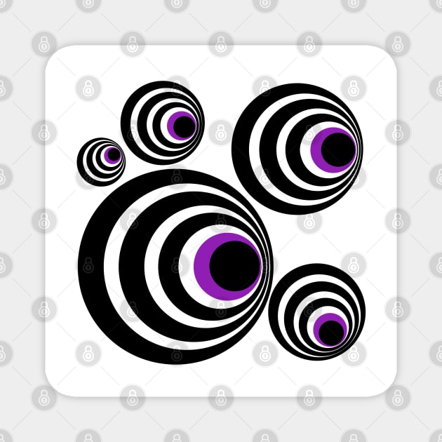 Optical Illusions, Visual Phenomena, circle pattern - Optical Illusions - Magnet | TeePublic