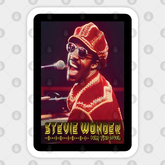 Smile stevie wonder - Stevie Wonder - Sticker | TeePublic