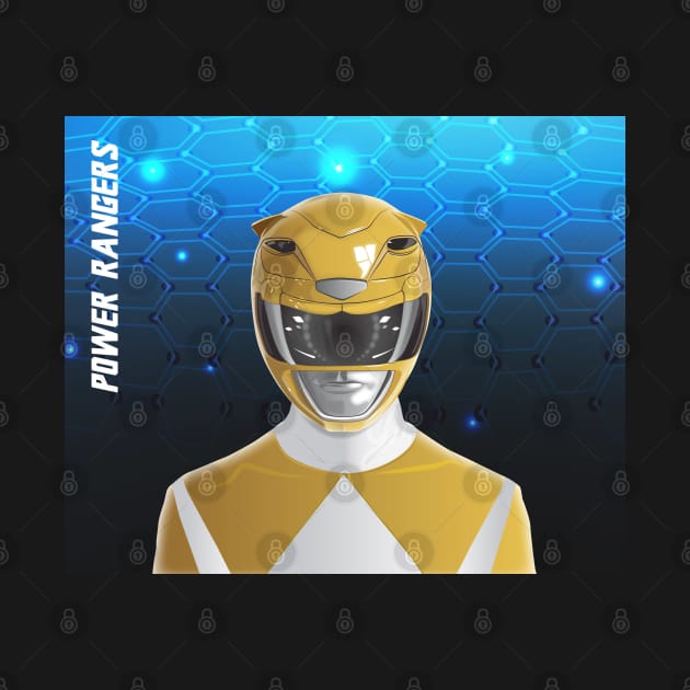 Yellow Power Ranger - Power Rangers - T-Shirt | TeePublic