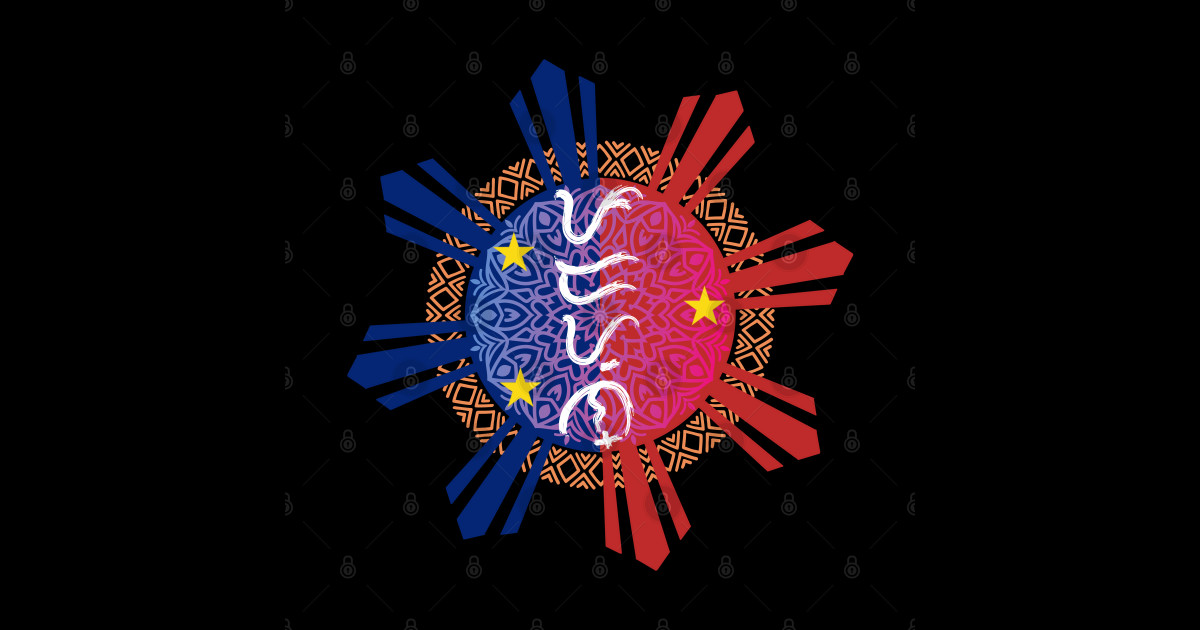 Baybayin word Padayon (to Continue) - Philippines Flag Proud Filipino ...