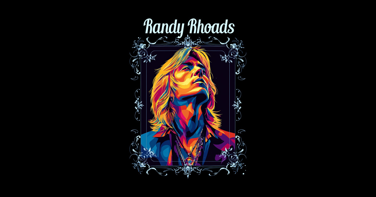 RANDY RHOADS MUSICIAN FAN ART - Randy Rhoads Musician Fan Art - Sticker ...