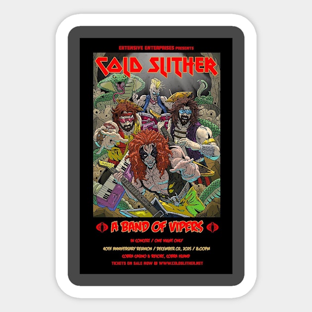 Cold Slither World Tour - Dreadnoks - Sticker | TeePublic