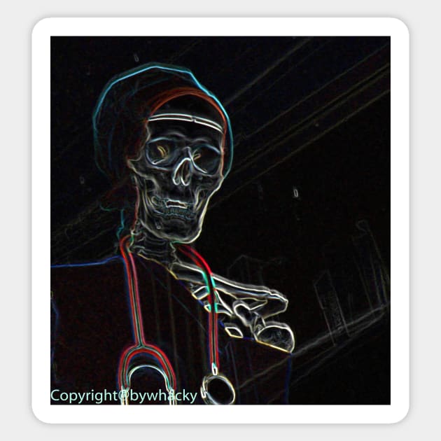 Radioactive Skeleton - Skeleton - Sticker | TeePublic