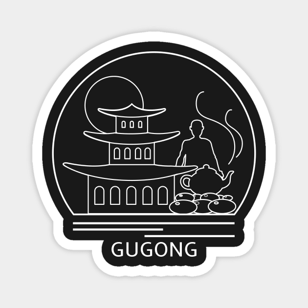 Gugong Minimalist Line Drawing - Board Game Inspired Graphic - Tabletop ...