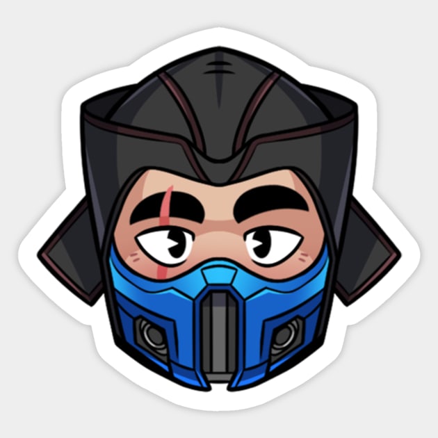 Sticker Face - SUB-ZERO - Mortal Kombat - Sticker | TeePublic