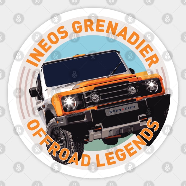 4x4 Offroad Legends: Ineos Grenadier (Scottish white/orange ...