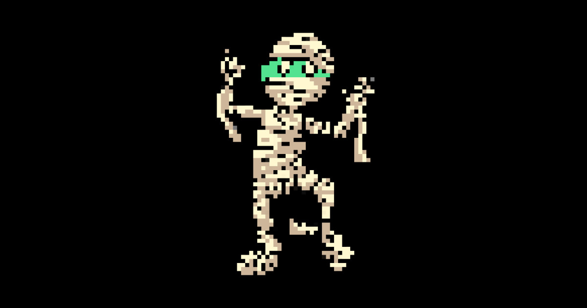 Mummy Pixel Art - Halloween - Posters and Art Prints | TeePublic