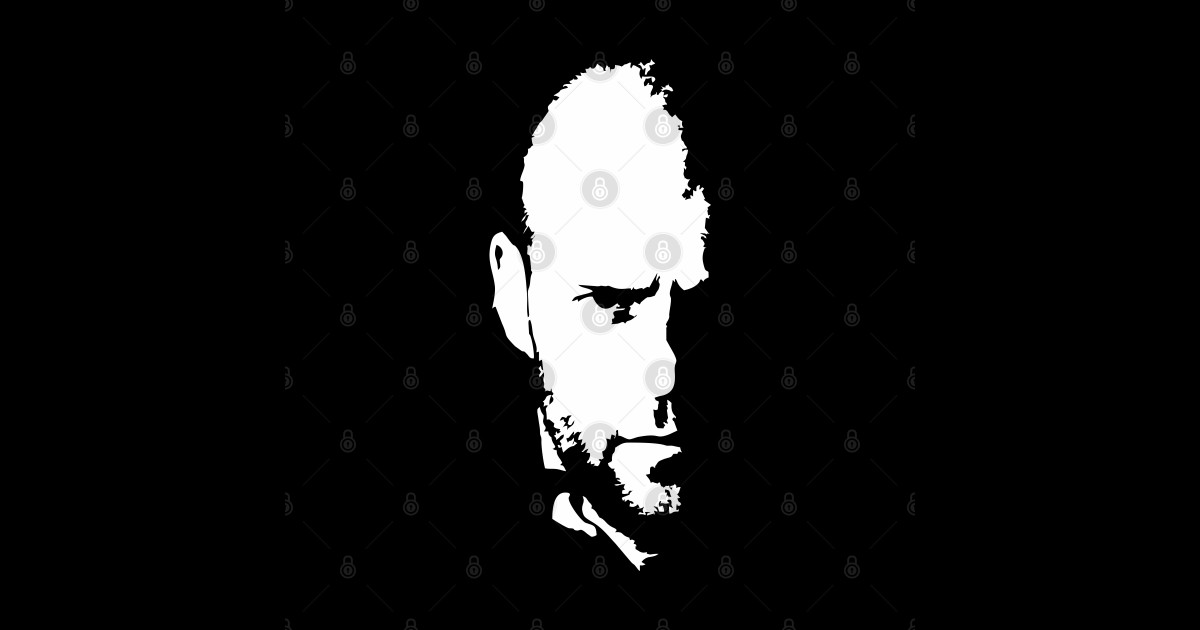 Jason Statham white portrait - Jason Statham - Sticker | TeePublic