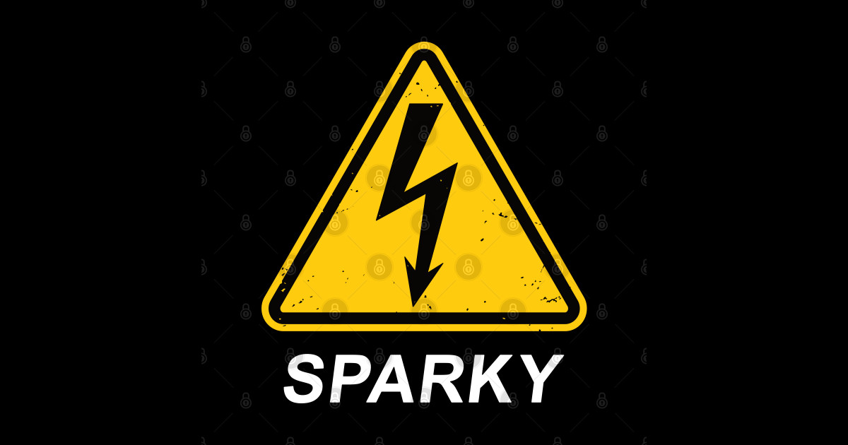 Sparky - Electrician - Sparky Electrician - Sticker | TeePublic