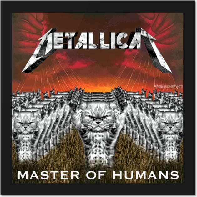 Metallicat - Cats - Posters and Art Prints | TeePublic