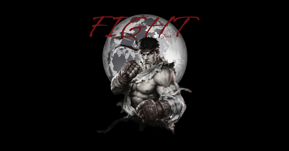 Fight Ryu - Street Fighter 2 - Sticker | TeePublic
