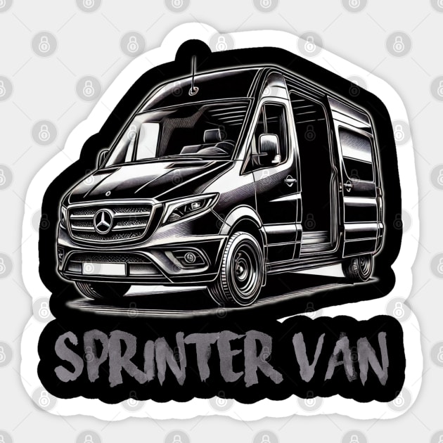 Mercedes Sprinter Van - Cargo Van - Sticker | TeePublic