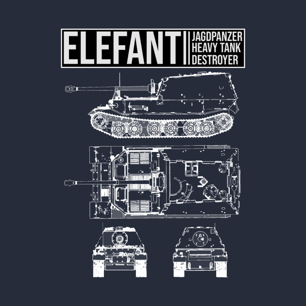 ELEFANT HEAVY TANK DESTROYER - German Ww2 Tank - T-Shirt | TeePublic