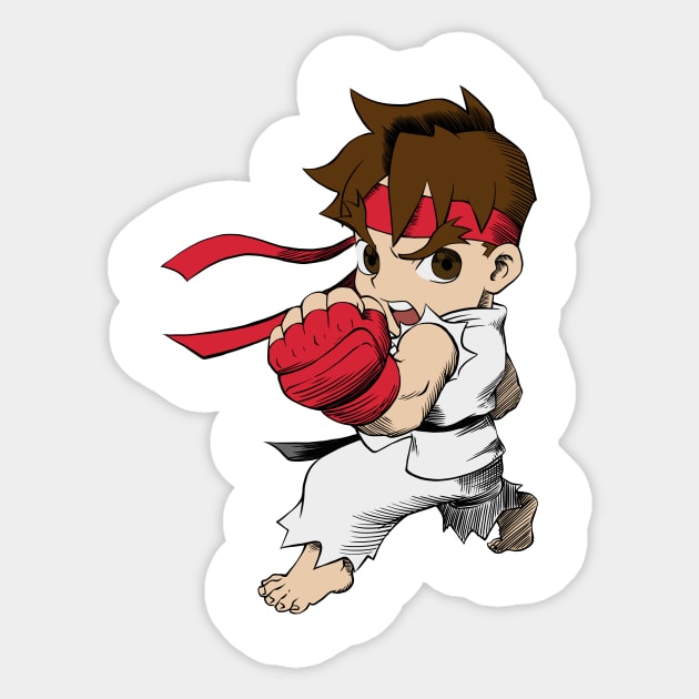 Ryu trans color - Streetfighters - Sticker | TeePublic