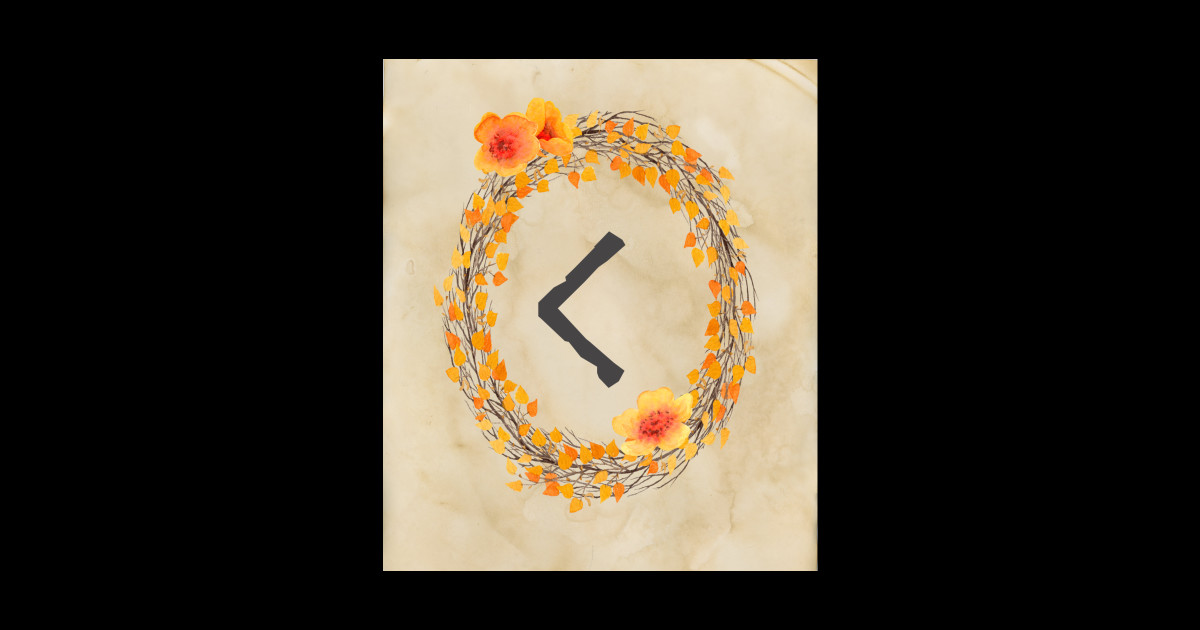 Kenaz Rune | Elder Futhark Norse Runes Alphabet - Thurisaz Rune ...