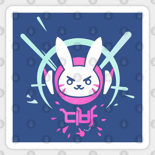 DVA Korean Bunny - Overwatch - Sticker | TeePublic