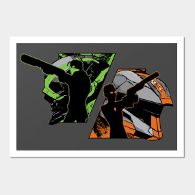 Locus and Felix - Red Vs Blue - T-Shirt | TeePublic