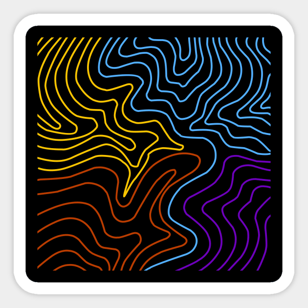 Line art - Art - Sticker | TeePublic