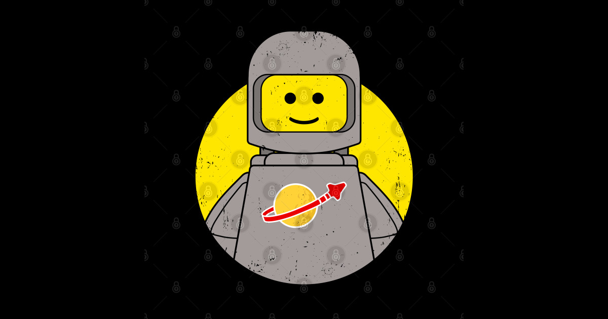 The Rocket Man - Lego Spaceman - Sticker | TeePublic
