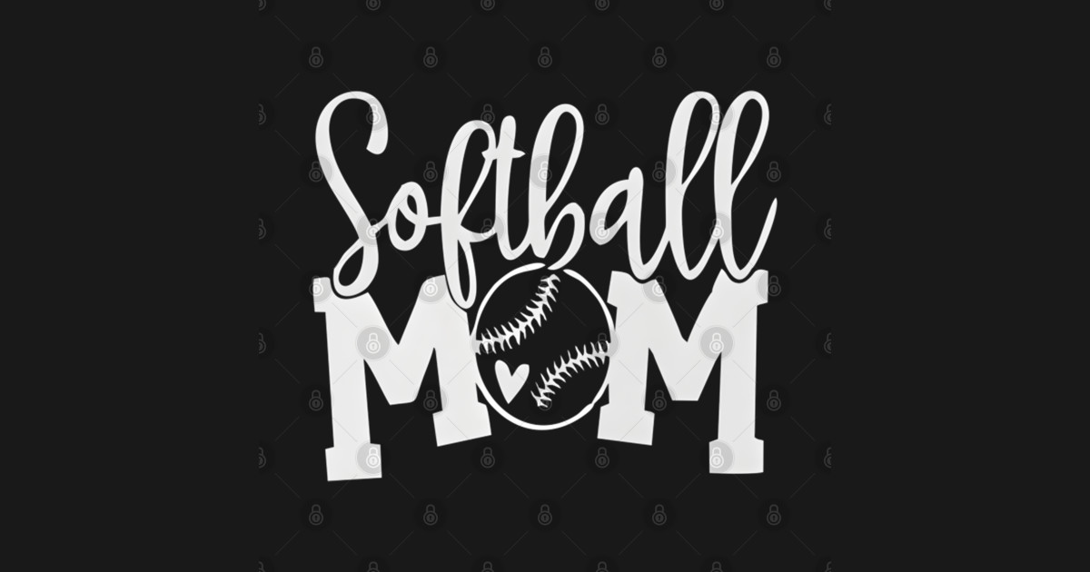 Softball Mom Softball Mom - Softball Mom Apparel - T-Shirt | TeePublic