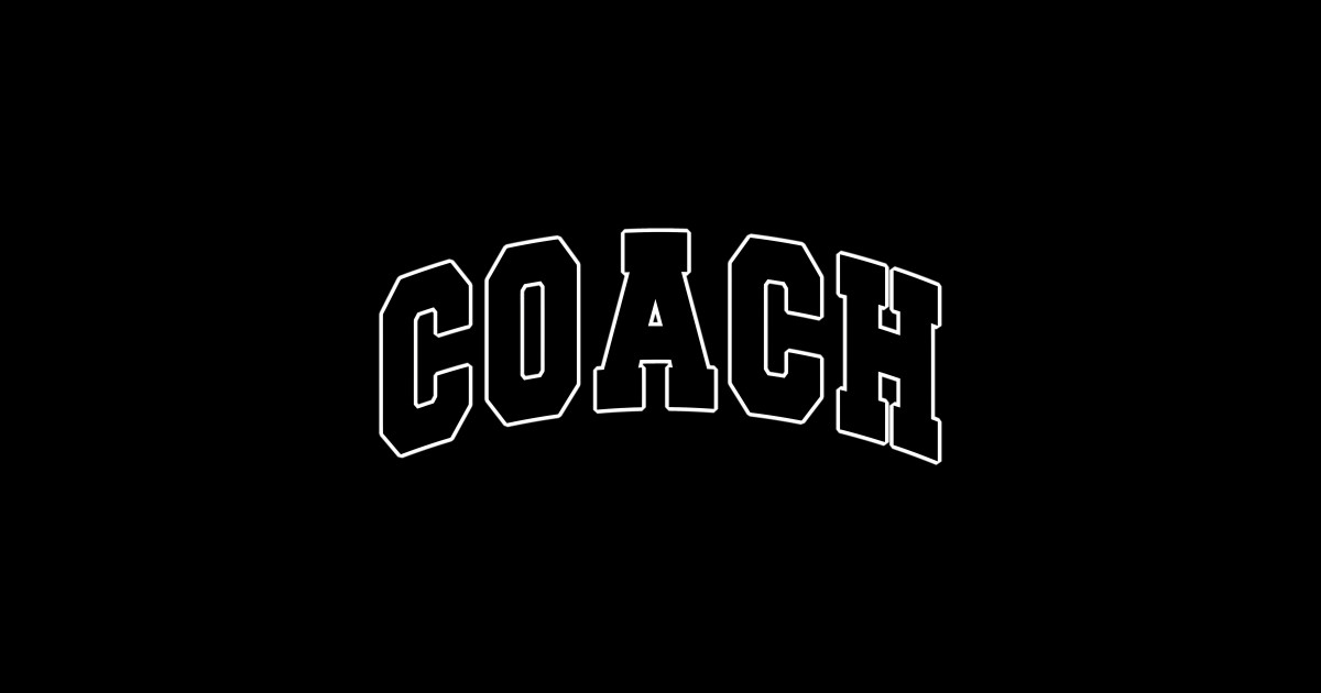 Coach Sports Trainer Varsity Team Black On The Back - Coach Sports ...