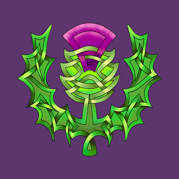 Heraldic Thistle - Thistle - Tapestry | TeePublic