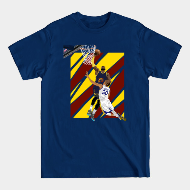 LeBron James dunk over Stephen Curry - Lebron James - T-Shirt sold by ...