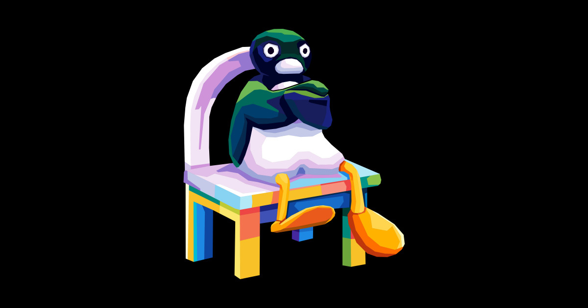 Angry Pingu meme pop art - Meme - Posters and Art Prints | TeePublic