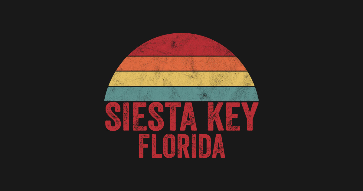 Siesta Key Florida Vintage 70s 80s Distressed Retro - Siesta Key ...