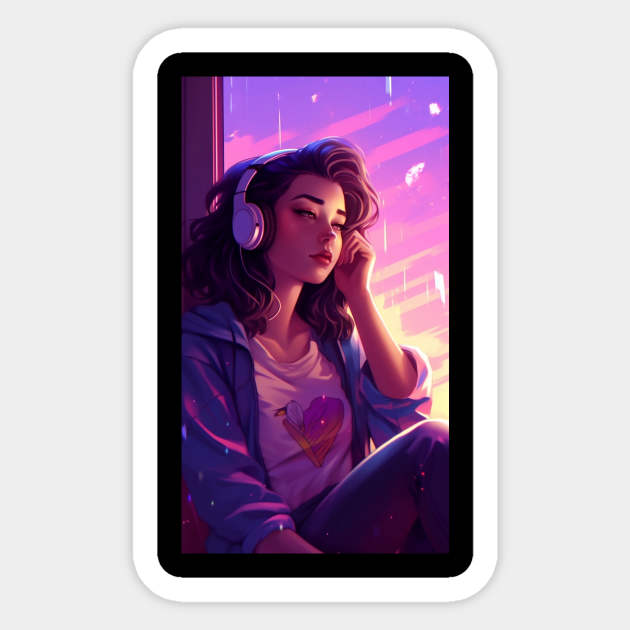 Lofi Girls Dreamscapes - Lofi - Sticker | TeePublic