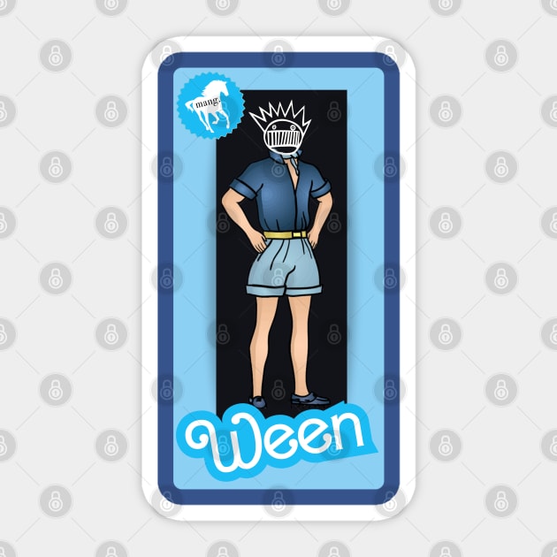 WEEN Ken Doll - Ween - Sticker | TeePublic